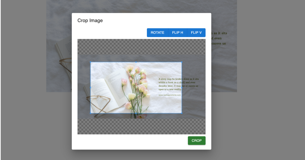 react cropper.js + mui with rotate and flip option - Codesandbox