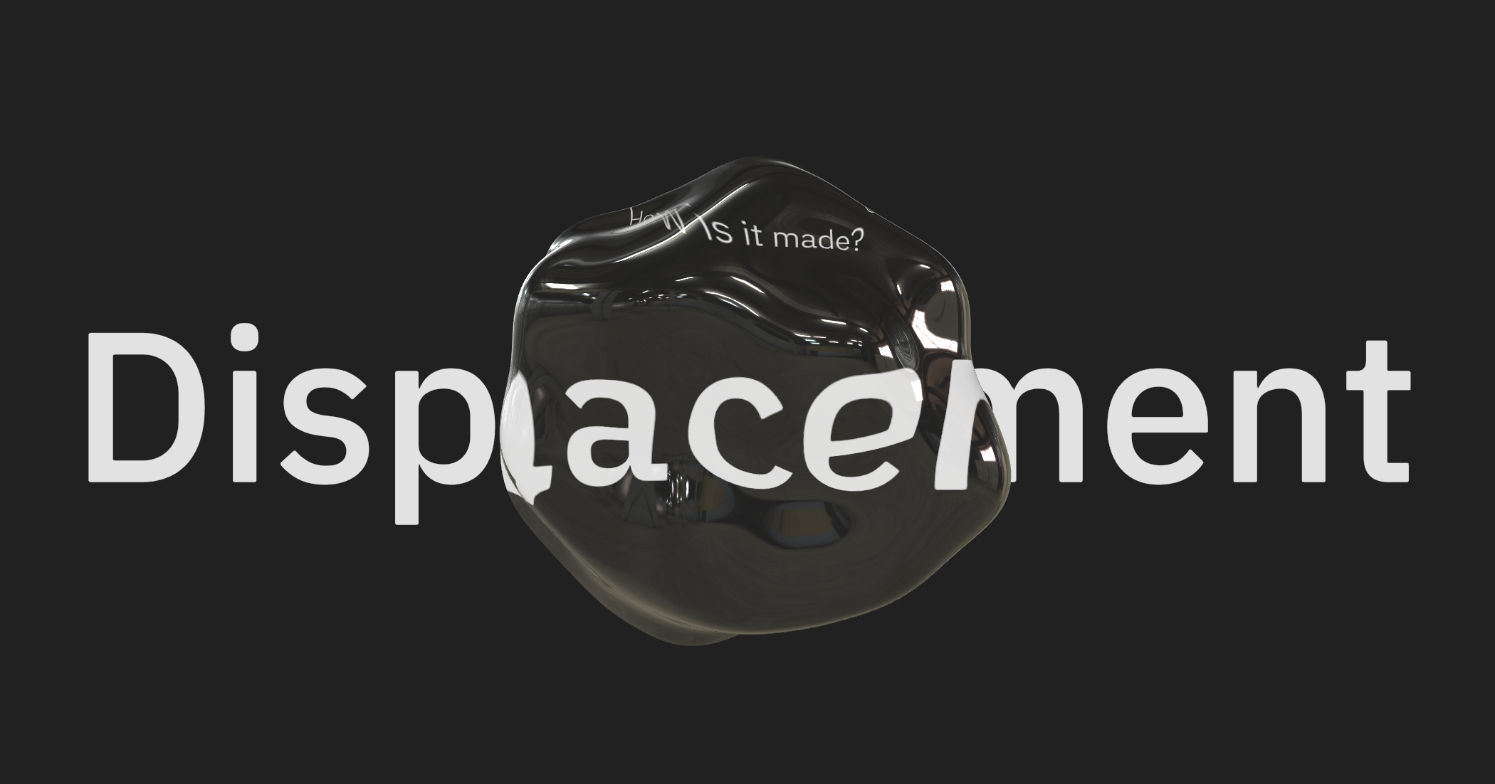 WebGL - Bubble Displacement - Codesandbox