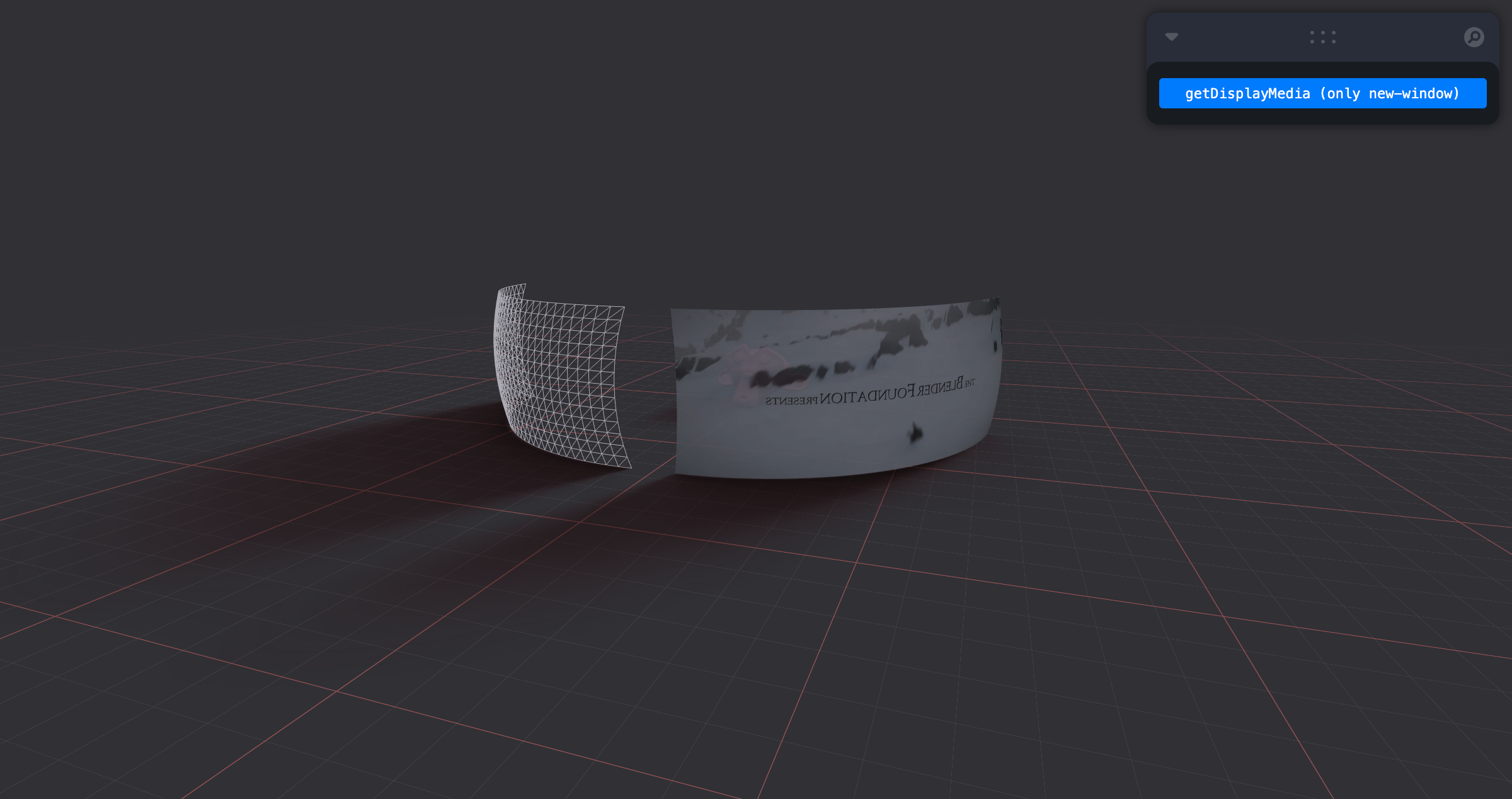 useVideoTexture - url and mediaStream - Codesandbox