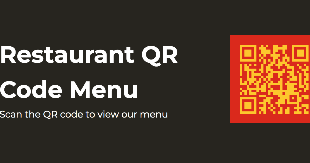 QR code menu - Codesandbox